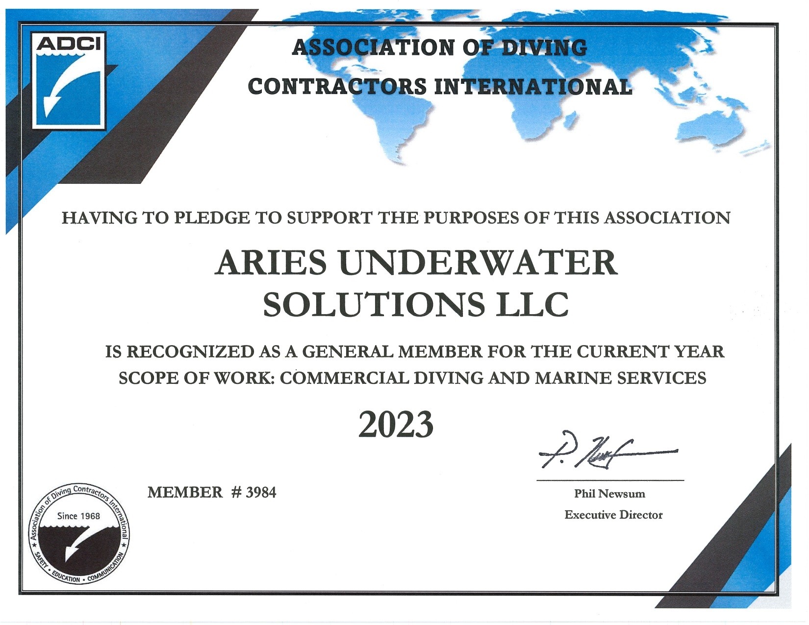Marine Certificates | ISO | DNV | Approvals - UAE | ARIES